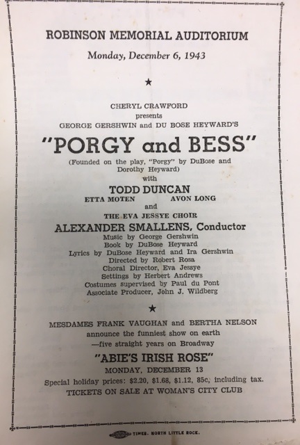 porgy-bess-robinson | Little Rock Culture Vulture