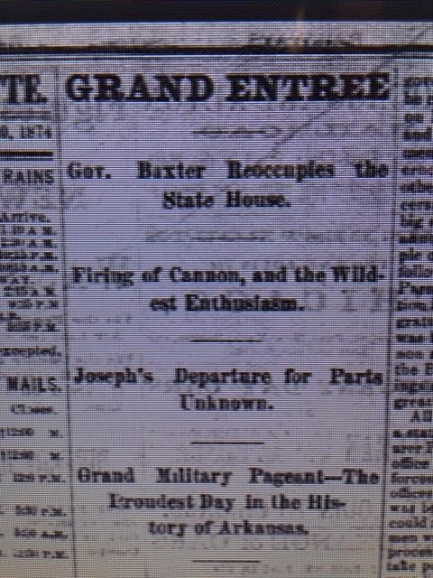 Little Rock Look Back: Gov. Baxter returns after end of Brooks-Baxter ...