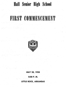 First Hall High School graduation – May 28, 1958 | Little Rock Culture ...